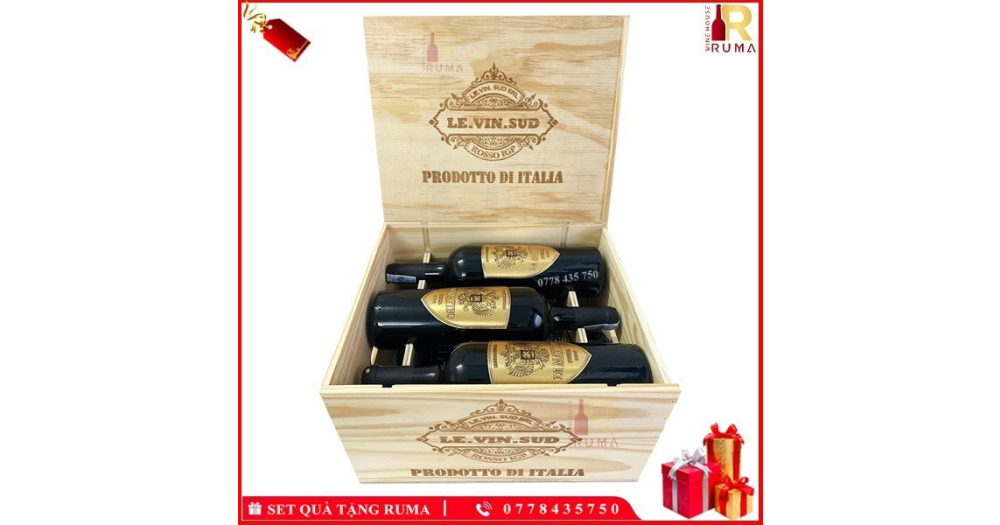 Set quà tặng 6 chai vang Ý Di Matteo | Ruma Wine